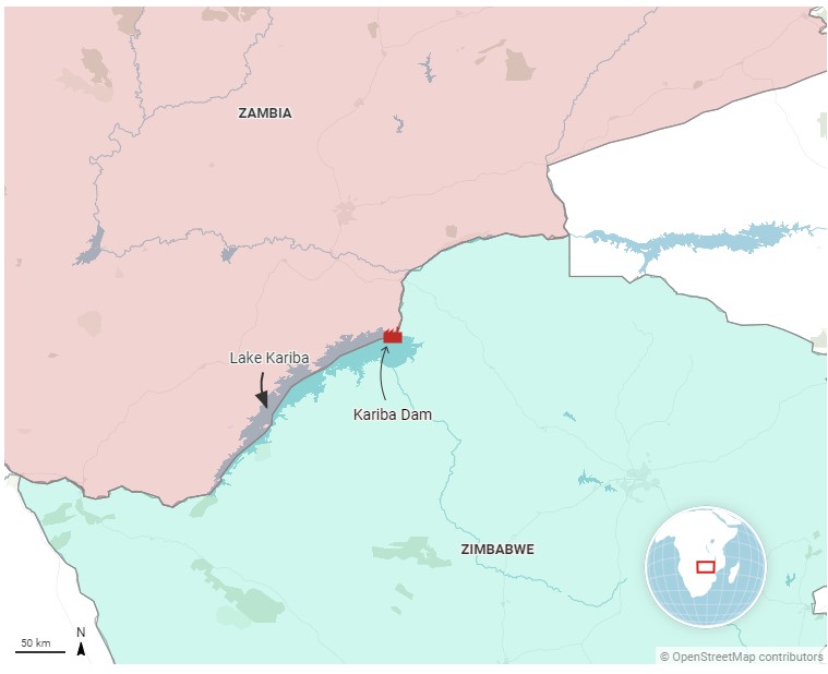 El Niño drought leaves Zimbabwe’s Lake Kariba only 13% full: a disaster ...